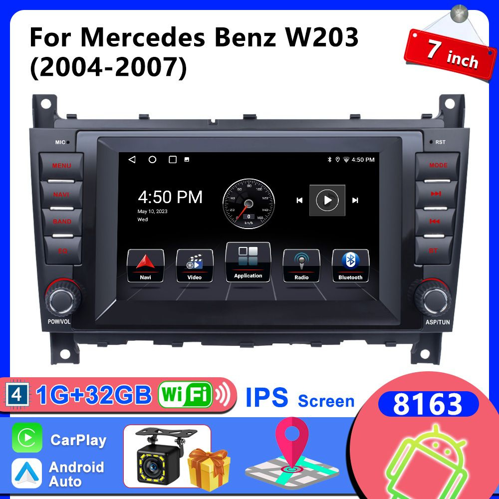 Модель For Benz W209 Android GPS навигационным мультимедийным плеером ...