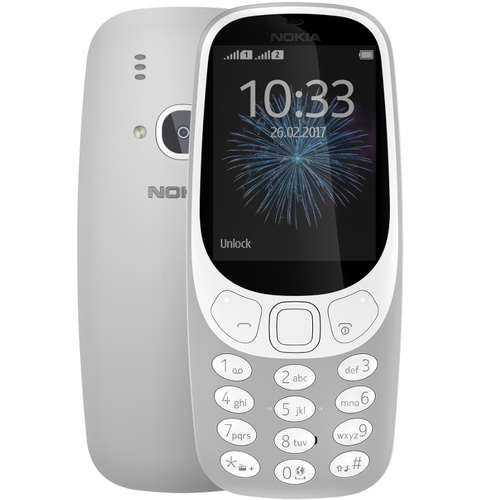 Мобильный телефон Nokia 3310 Dual Sim, серый - купить по выгодной цене в интернет-магазине OZON ...