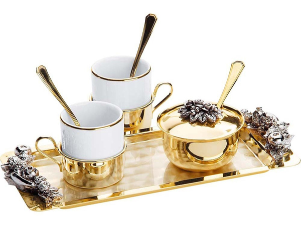 Сервиз кофейный На подставке, С ложкой Chinelli, на 2 перс. купить c ...