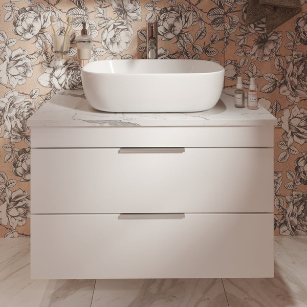 Тумба с раковиной STWORKI Копенгаген 80 белая, со столешницей Stone Energy 80 купить на OZON по ...