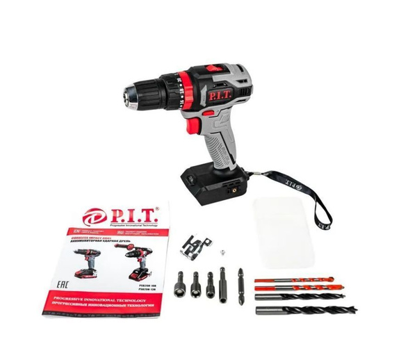 Дрель-шуруповерт аккумуляторная P.I.T. PBM20H-10B, SOLO (без АКБ и ЗУ) 20В, 30Нм купить на OZON ...