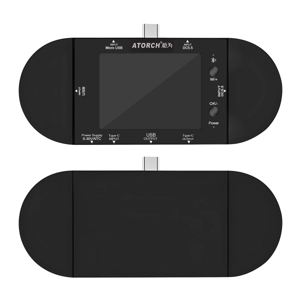 Mumutu ATORCH UD24 USB-тестер Type-C 2,4 дюйма, вольтметр, амперметр ...