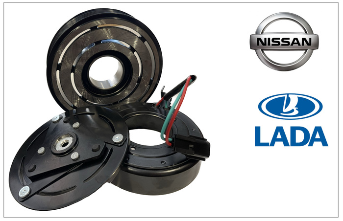 Муфта компрессора кондиционера Nissan Qashqai X-Trail LADA Vesta, X-Ray ...
