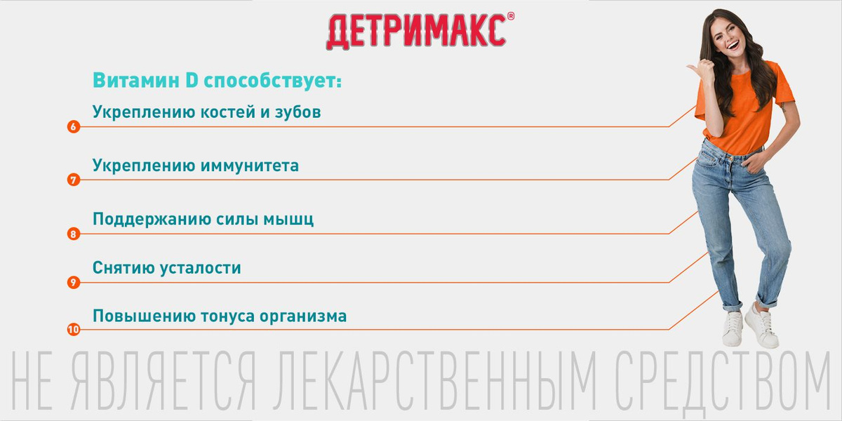 Детримакс Форте витамин Д3 5000 МЕ, 60 таблеток купить на OZON по ...