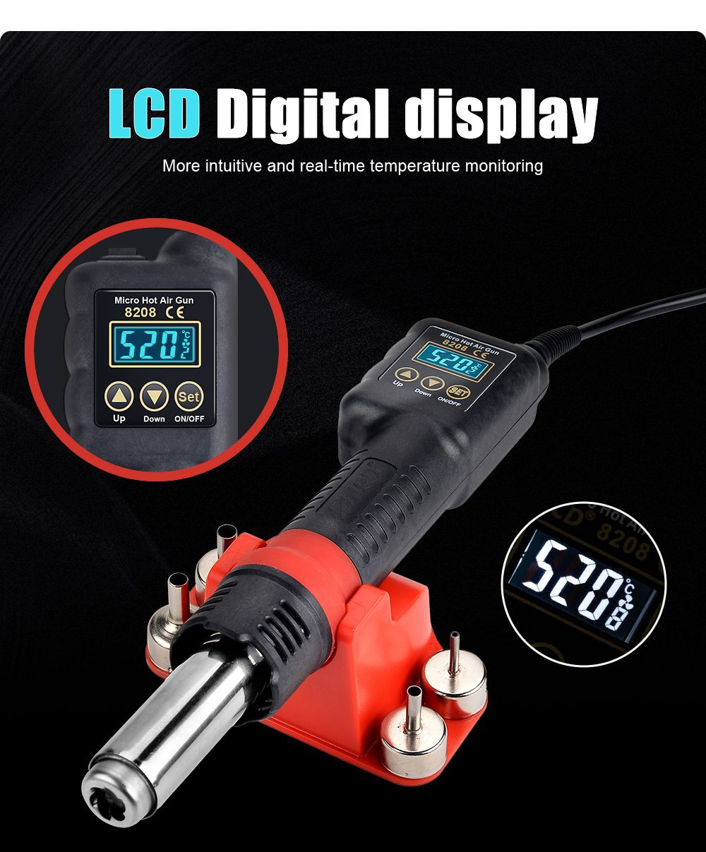 JCD Паяльная станция 750 Вт, Керамический нагреватель, 4 предметов купить на OZON по низкой цене ...