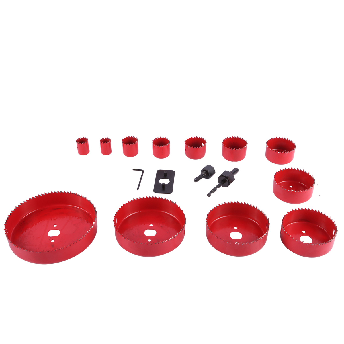 Набор коронок по дереву 12 шт 19-127 мм DERZHI - купить по выгодной ...