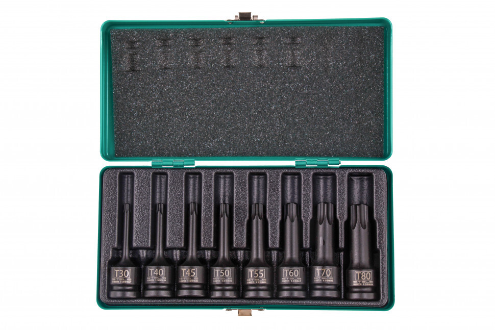 Набор ударных торцевых головок Torx 1/2", в кейсе, 8 шт. Stels Новинка ...