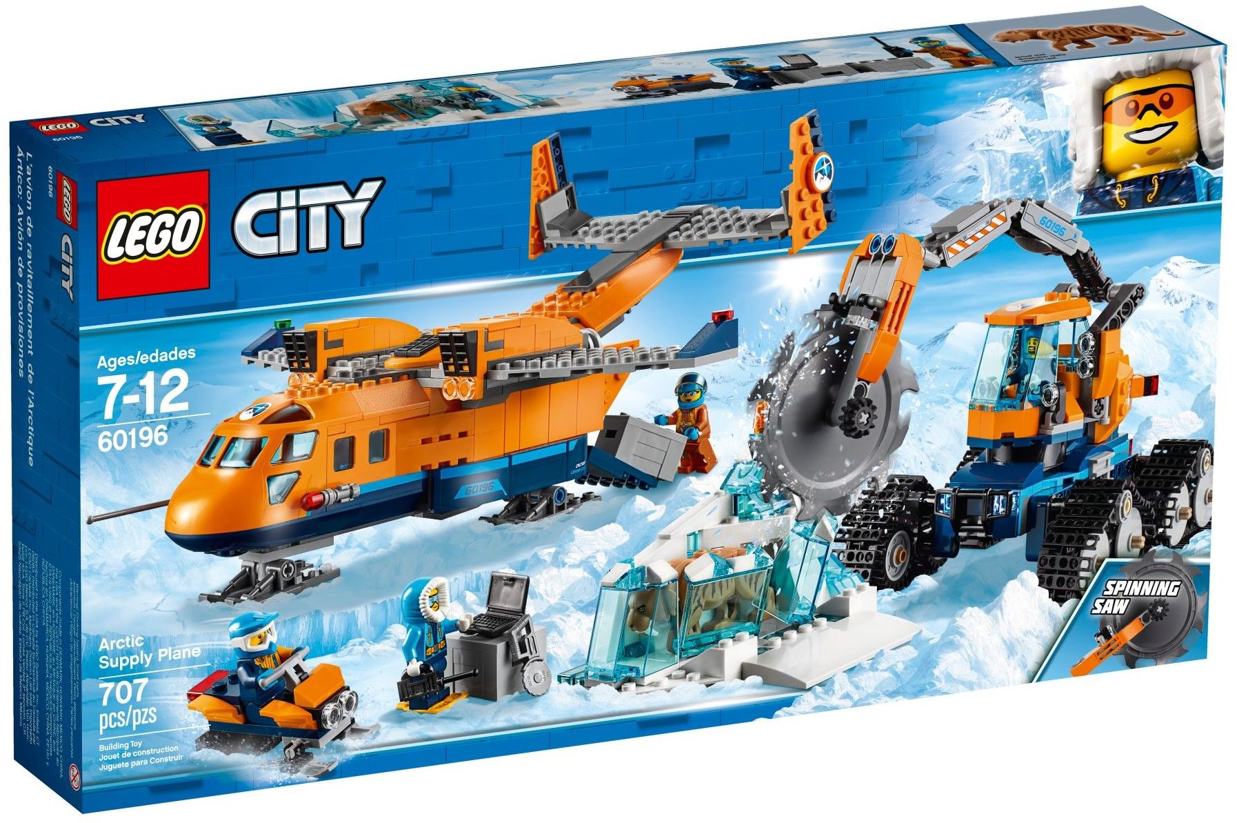 Конструктор LEGO 60196 - Лего Арктический грузовой самолёт купить на ...