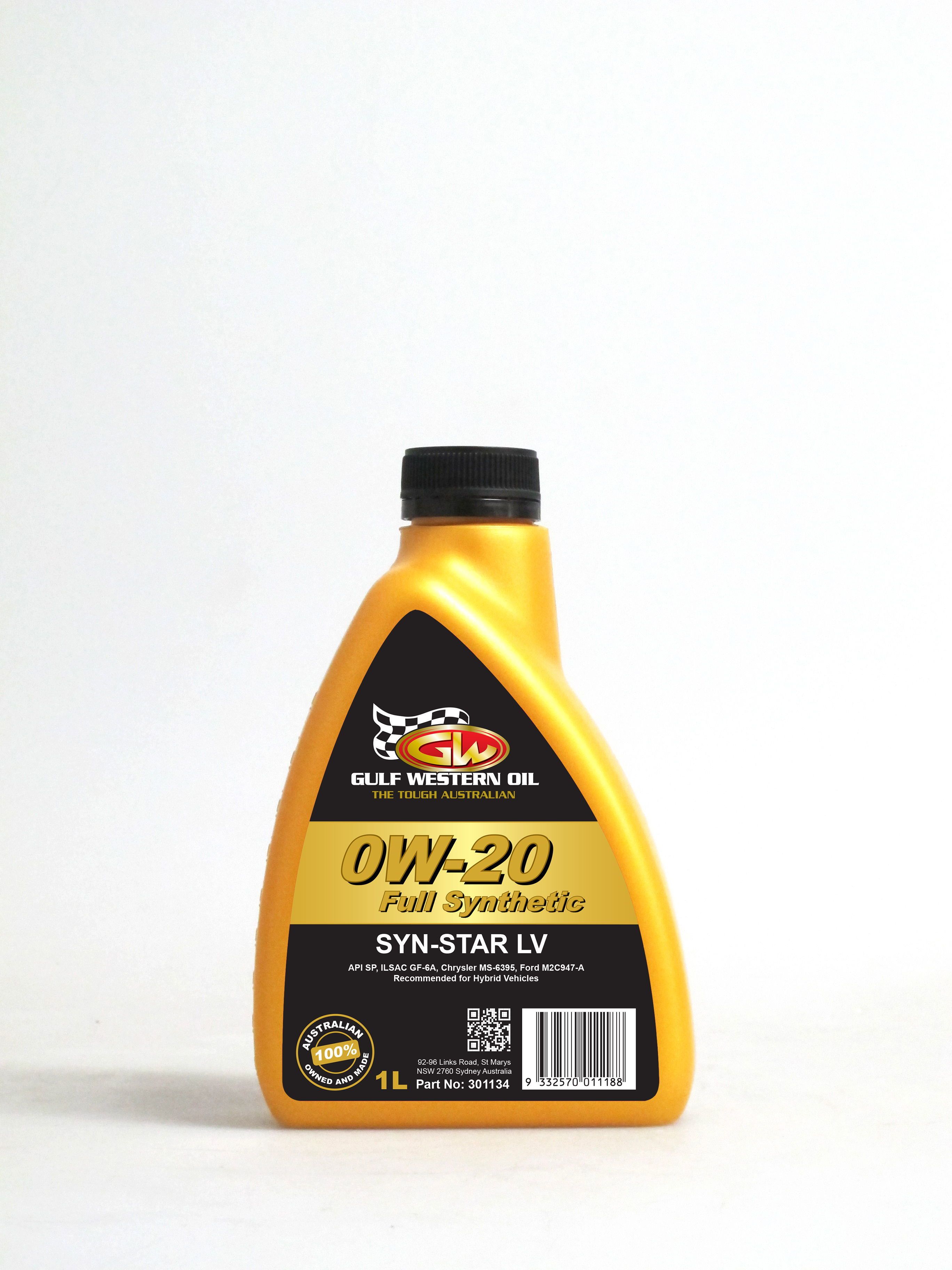 Масло моторное GULF WESTERN OIL 0W-20 Синтетическое 1 л купить c ...