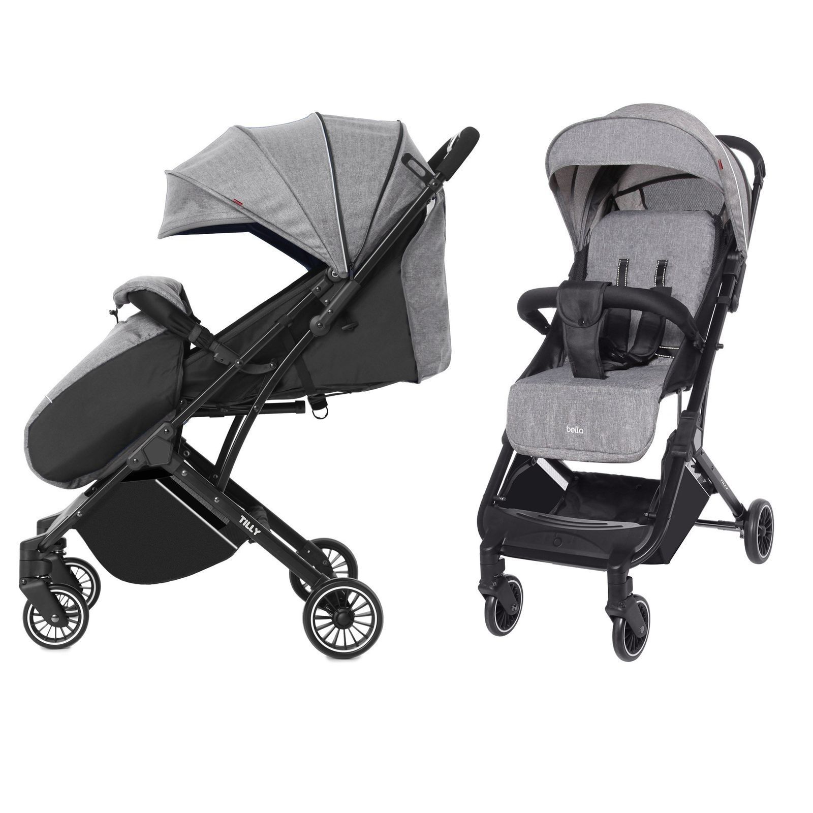 Коляска прогулочная в путешествие CARRELLO BABY TILLY Bella, ручная ...