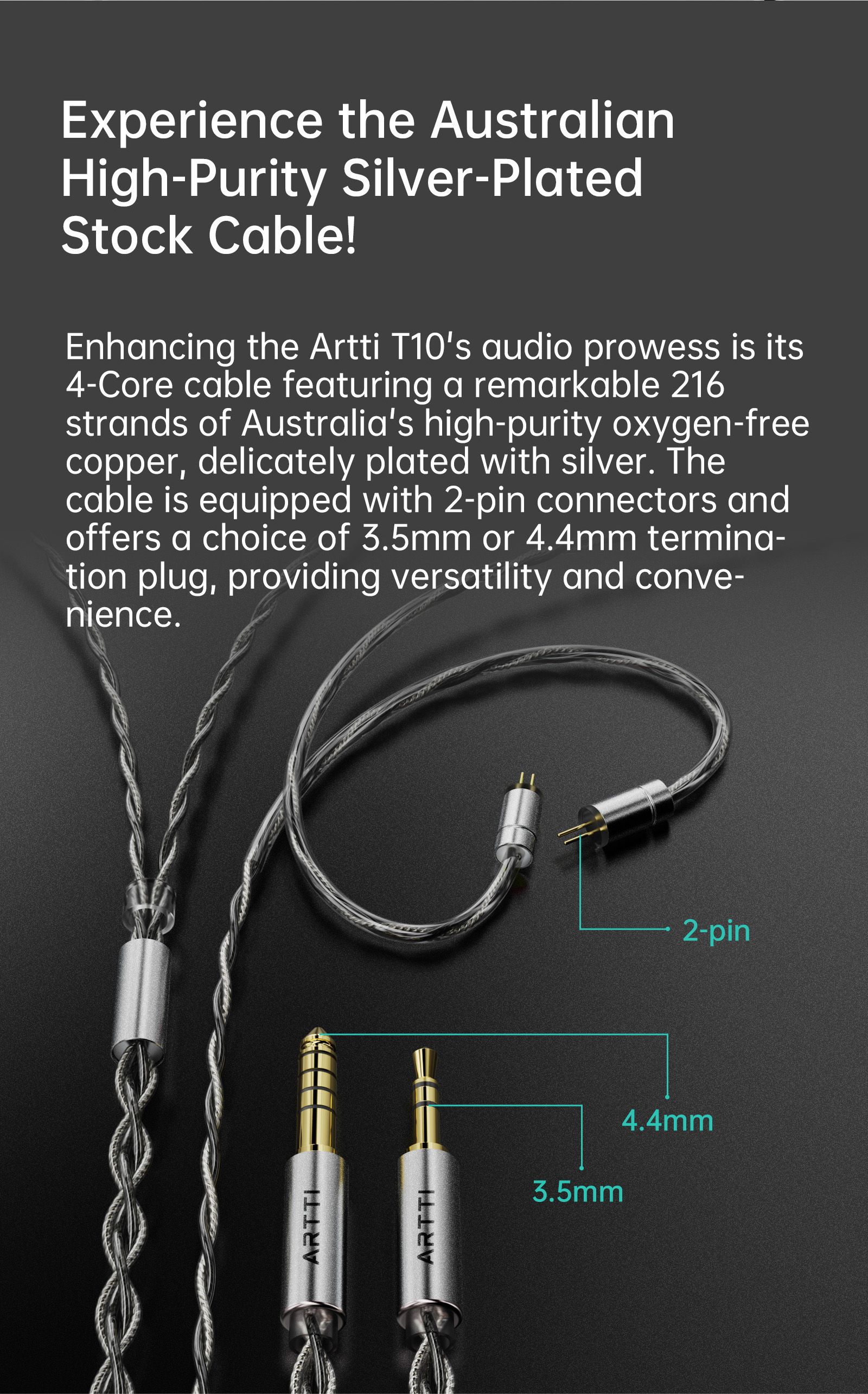 Наушники Внутриканальные ARTTI T10 4.4mm - купить по доступным ценам в ...