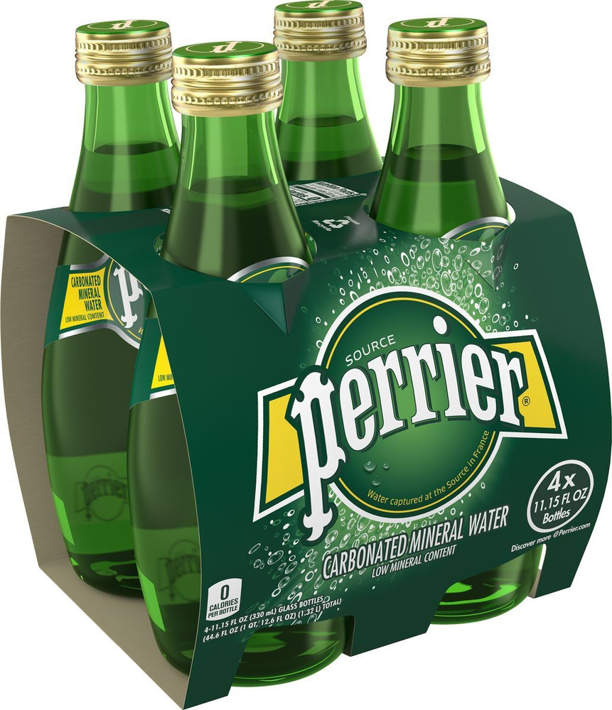 Вода газированная Perrier минеральная, 4 шт х 330 мл - купить с ...