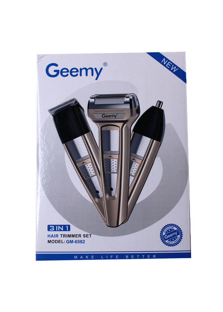 Машинка для стрижки GEEMY GM-6582, серый - купить по выгодным ценам в ...