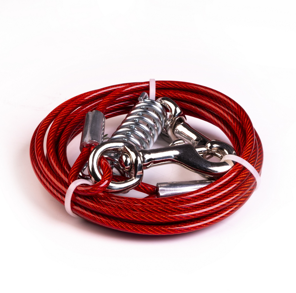 Трос для привязи собак с карабином ROSEWOOD, 9м (Великобритания ...