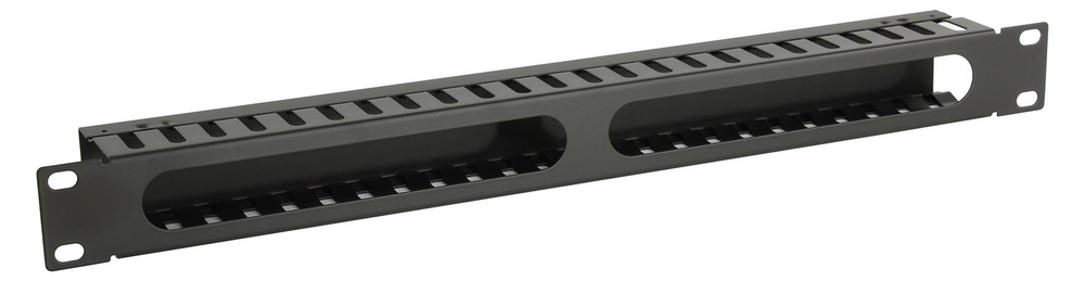 Панель-органайзер кабеля 5bites "CM-104B" гребенка, 19", чёрный ...