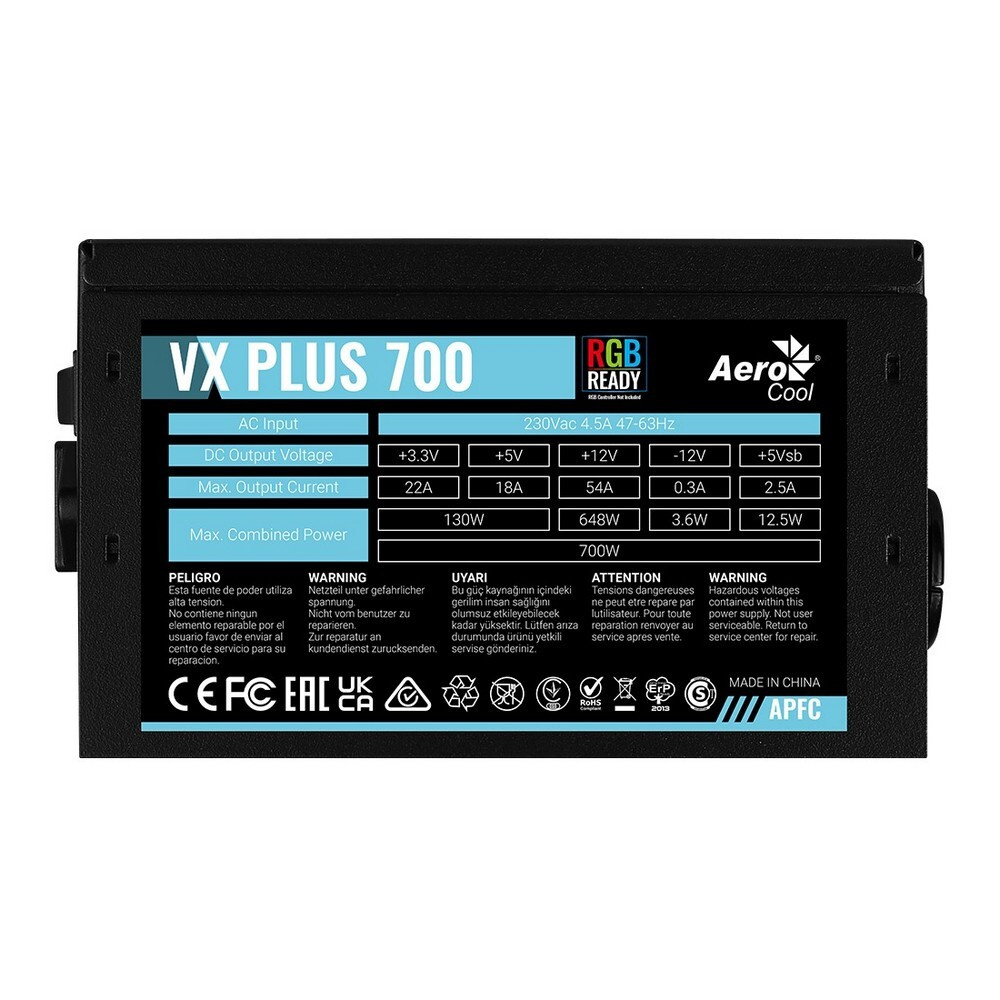 Aerocool Блок питания компьютера Блок питания 700W VX PLUS 700 RGB (ATX ...