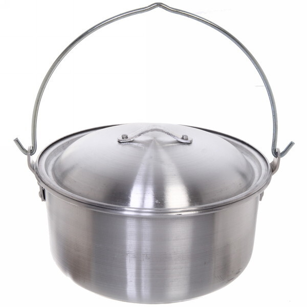 Котелок походный 4,5л 22 см алюминиевый с крышкой - купить с доставкой ...