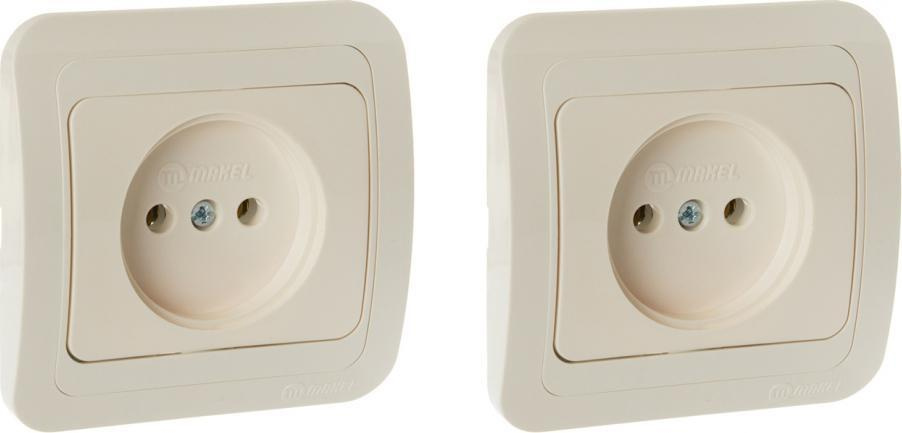 Розетка Makel Mimoza кремовый (комплект из 2 шт) - купить по низкой цене в интернет-магазине ...