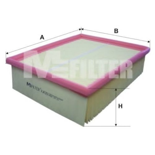Воздушный фильтр MFILTER Фильтр воздушный арт.K439 - купить по выгодным ценам в интернет ...