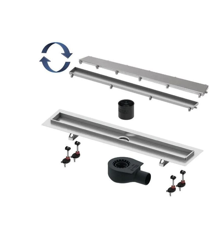 TECE 15103089 Комплект TECElinus для монтажа дренажного канала 2 в 1 с ...