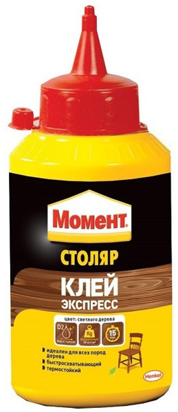 МОМЕНТ Столяр клей-экспресс для дерева (250г) / МОМЕНТ Столяр клей ...