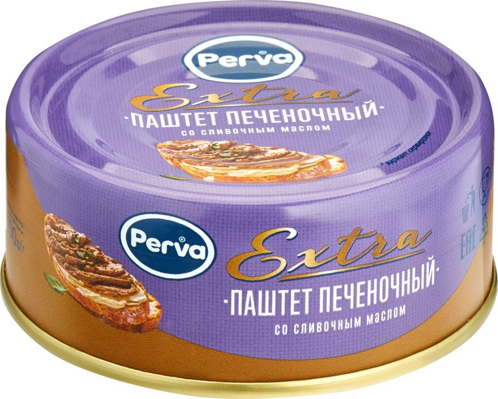 Паштет Perva Extra печеночный со сливочным маслом, 100 г купить на OZON ...
