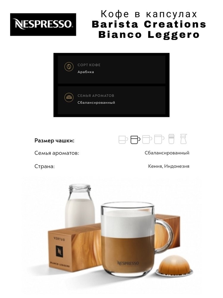 Bianco Leggero Nespresso Caffeine