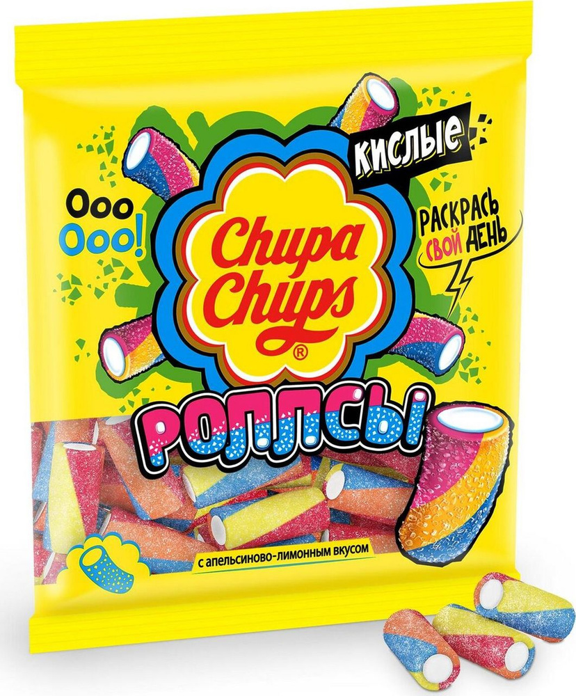 Мармелад Chupa Chups Мини трубочки, 70г, 5 шт. - купить с доставкой по ...