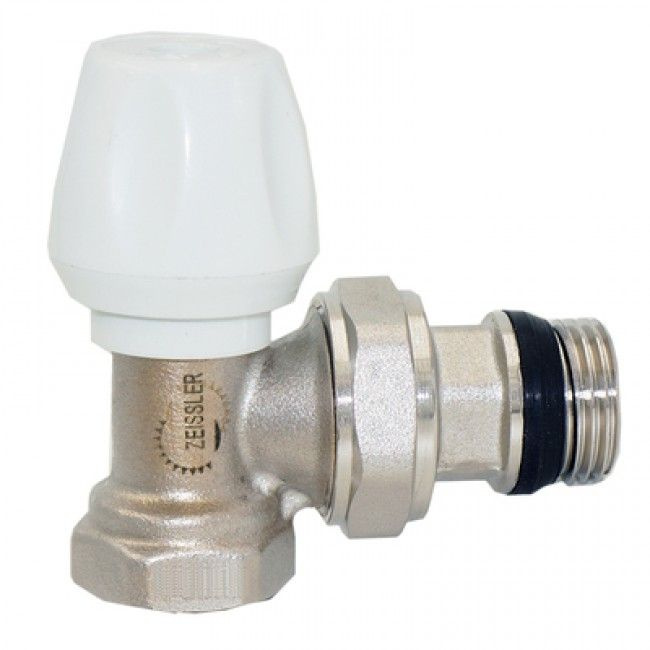 Кран радиаторный 1/2" регулировочный (верхний) угловой Zeissler ...