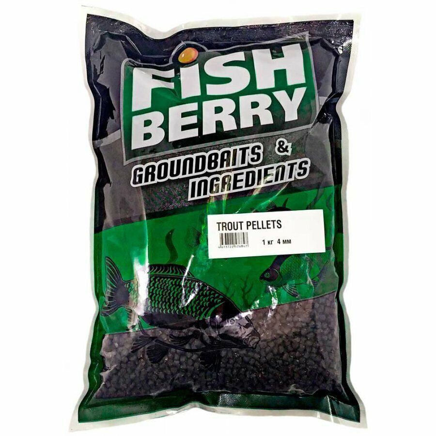 Fish Berry Пеллетс форелевый Pellets trout 4мм - 1кг купить на OZON по ...