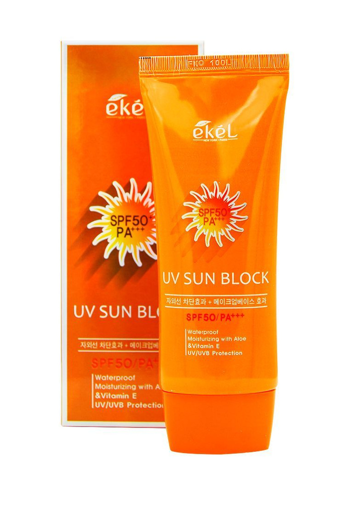 Ekel Солнцезащитный крем с эффектом базы под макияж UV Sun Block SPF 50 ...