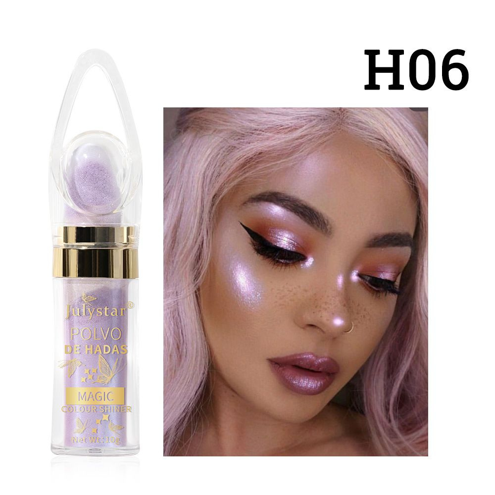 Пэт Pink Body Highlight Powder Лицевая осветляющая тонкая и блестящая ...