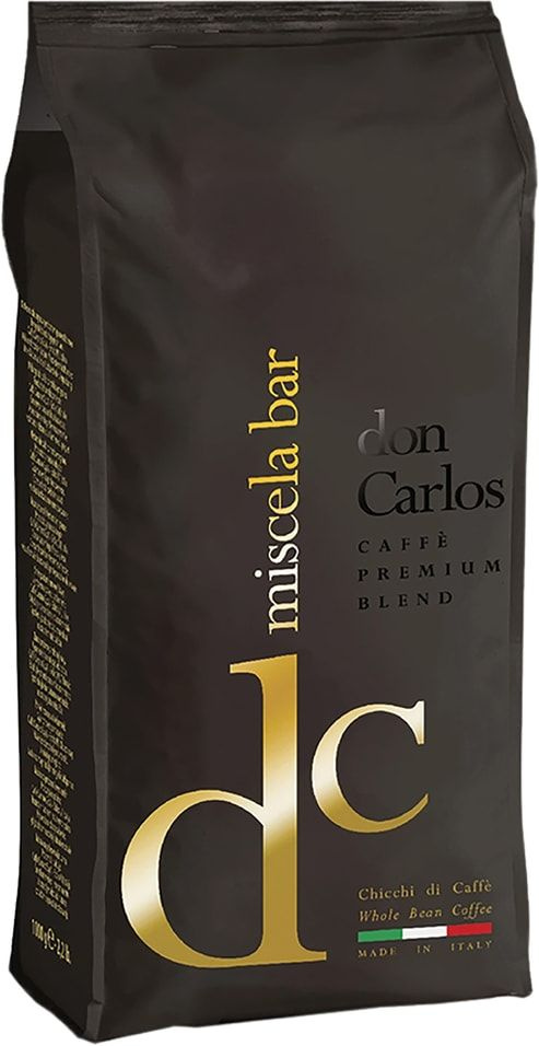 Кофе в зернах Don Carlos Miscela Bar 1кг х2шт - купить с доставкой по ...