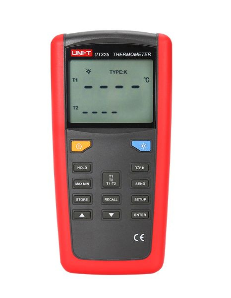 Контактный термометр UNI-T UT325 с подсветкой, USB, 2-х канальный, от ...