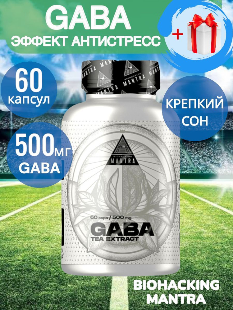 GABA Biohacking Mantra, ГАБА 500 мг Добавка для борьбы со стрессом ...