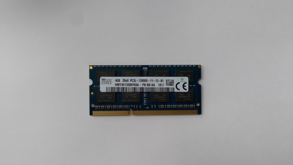 Модуль оперативной памяти Hynix Ddr3l 4gb 1600mhz Hmt451s6bfr8a Pb So