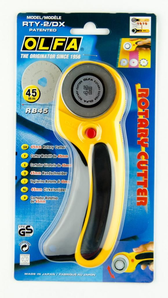 Нож круговой 45 мм с пистолетной рукояткой OLFA OL-RTY-2/DX - купить с доставкой по выгодным ...