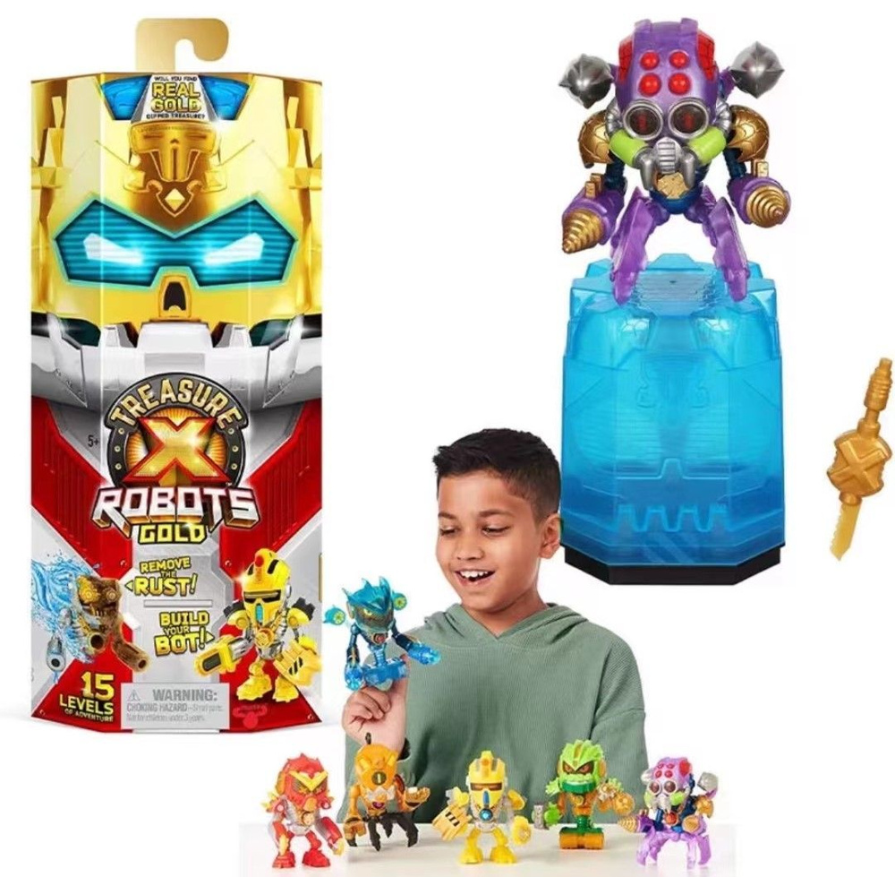 Treasure X Robots Gold - 6 роботов для исследования. Удаляйте ржавчину ...