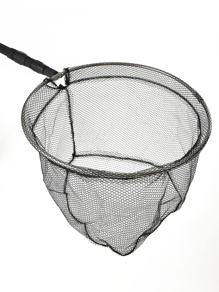 подсак тип 6 КРУГЛЫЙ (складной, алюминий, #C8-60, капрон, черная ручка-тепескоп 61/213см, D-60см ...