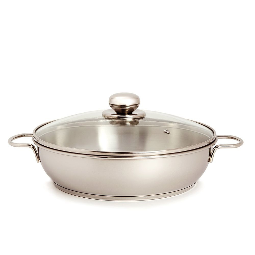 Сковорода АМЕТ Ашинский металлургический завод Классика стекло, 26 см ...