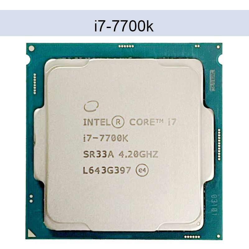 Процессор Intel i7-7700k Core i7 7-го поколения, OEM (без кулера), 4 яд ...