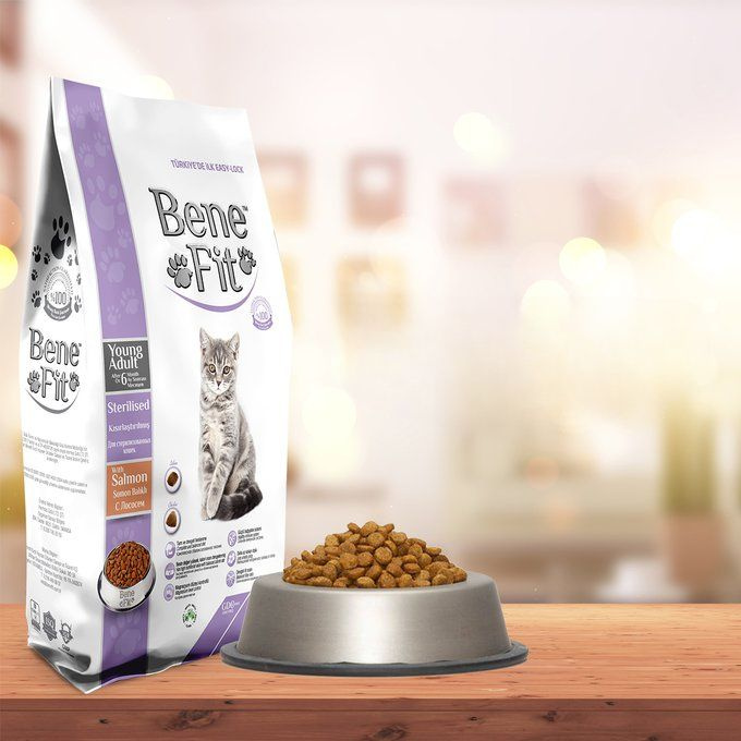 Сухой корм для стерилизованных кошек Benefit с лососем 1,5 кг купить на ...
