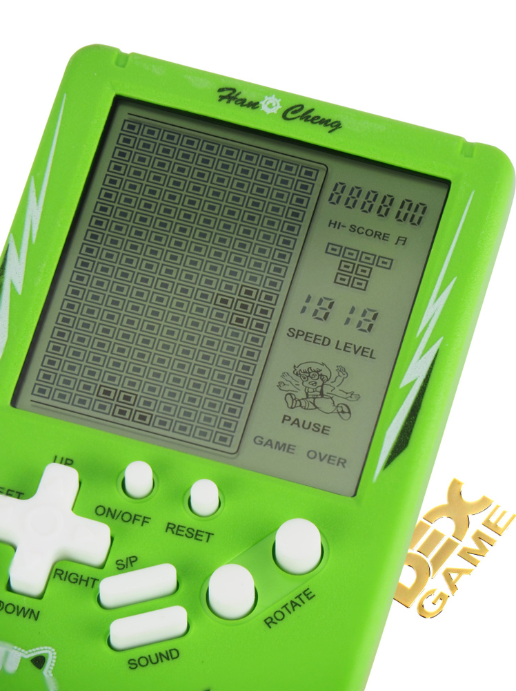 Тетрис электронный brick game 9999 in 1 с большим экраном, желтый ...