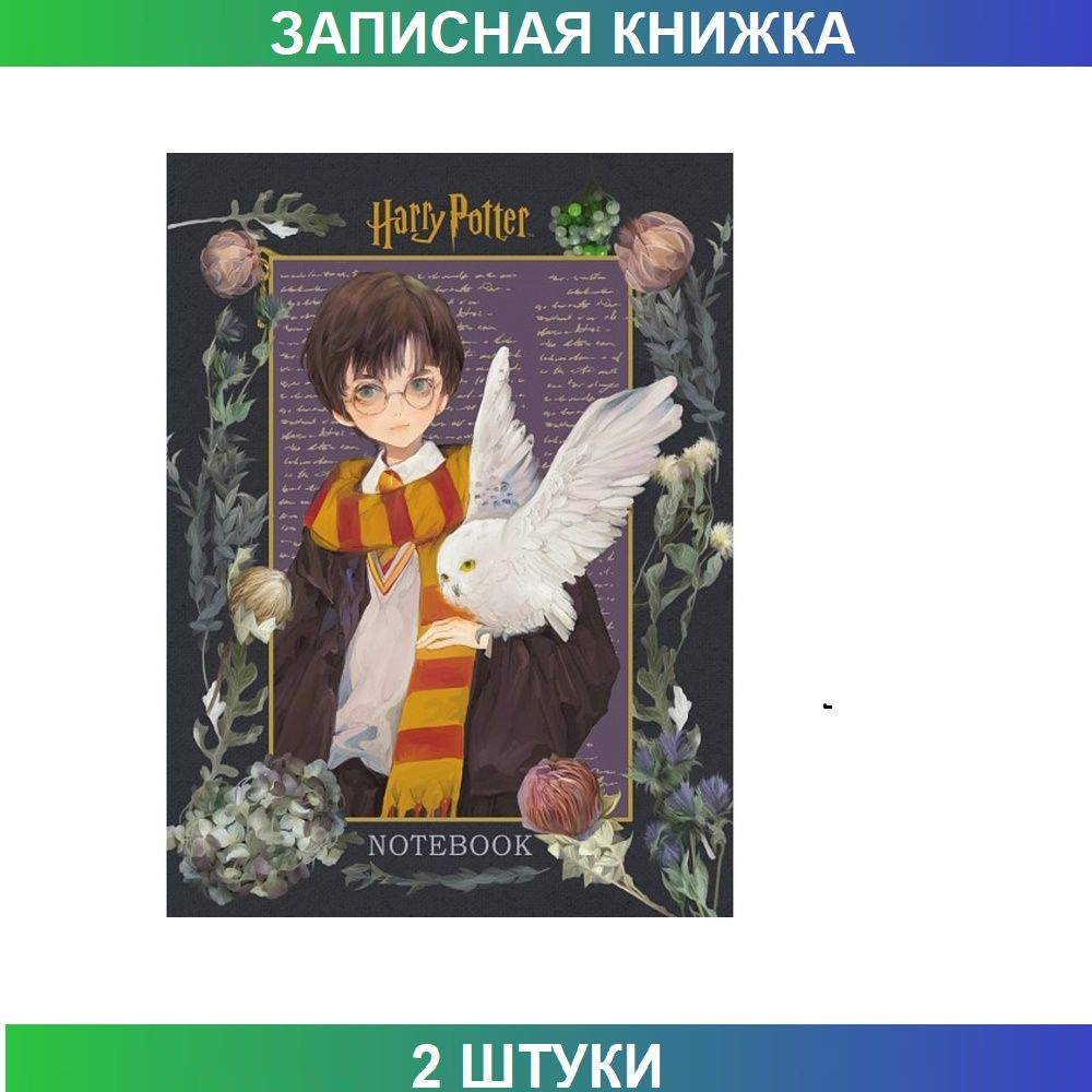 Гарри Поттер Записная книжка, А6, 48 листов, в клетку, "Гарри Поттер ...