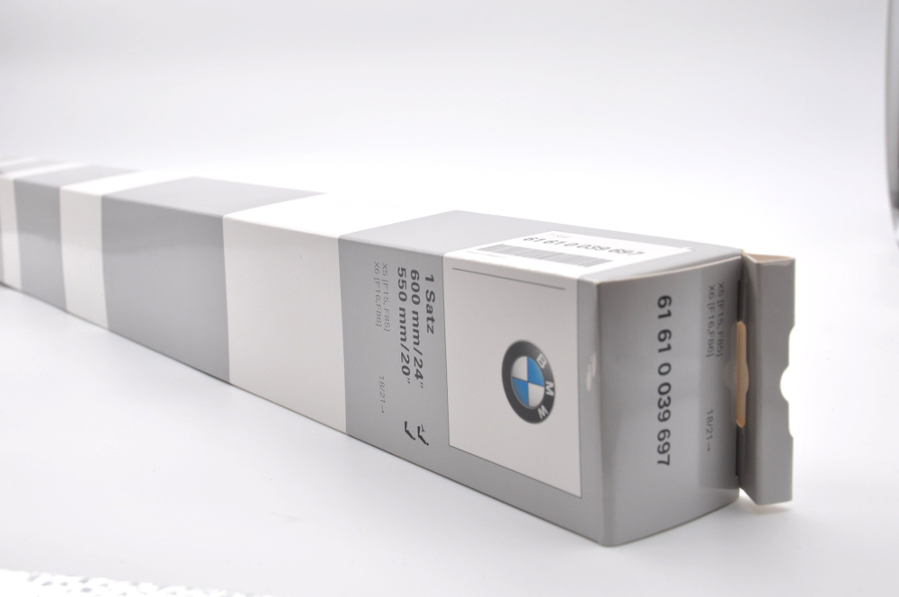 Щетка стеклоочистителя бескаркасная, арт. 61610039697, 60 см + 50 см купить на OZON по низкой ...