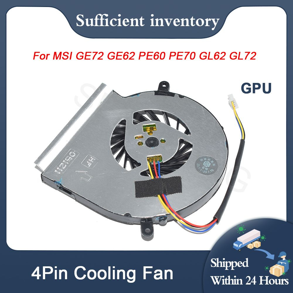 Новый для MSI GE72 GE62 MS-1795 PE60 PE70 GL62 GL72 PAAD06015SL вентилятор охлаждения процессора ...