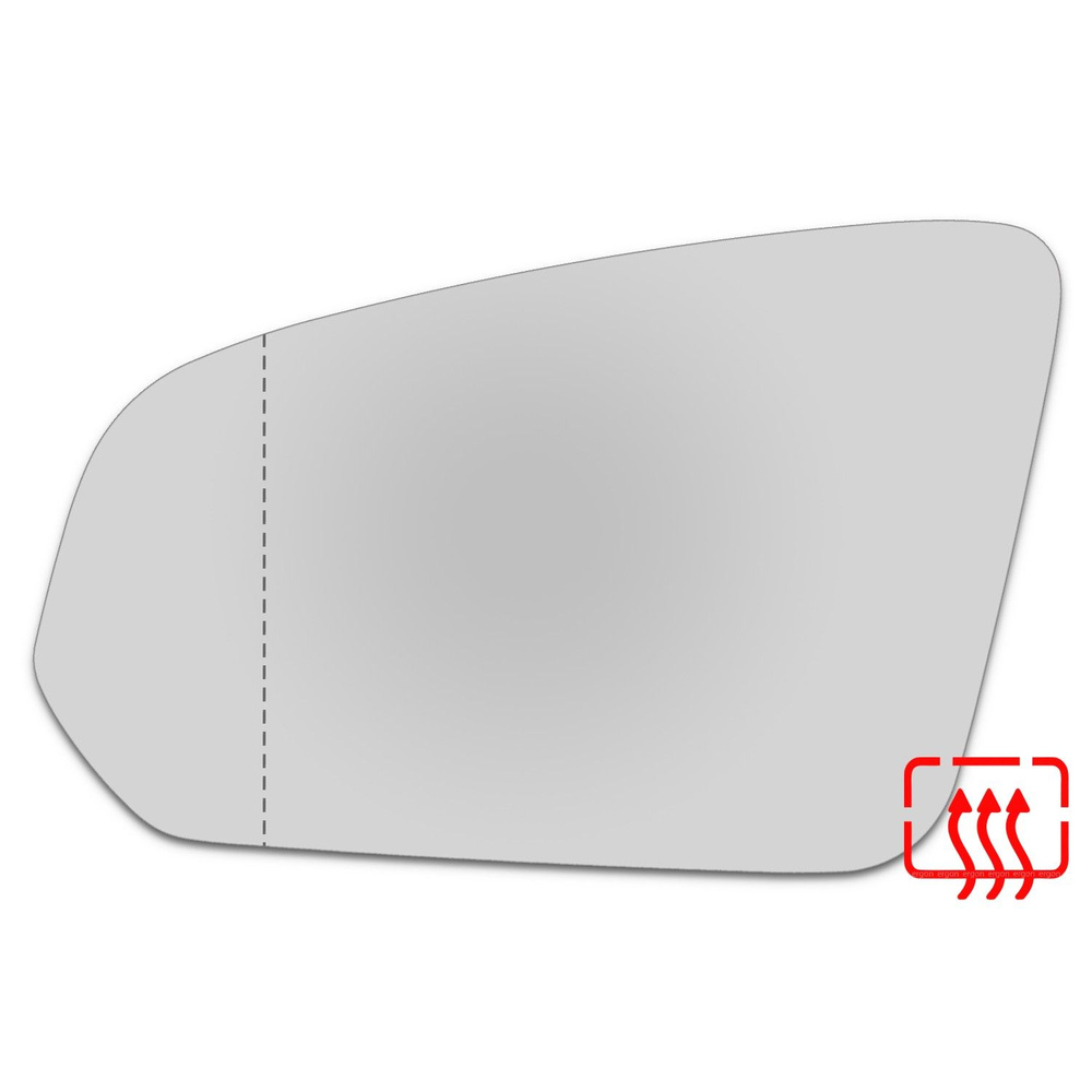 Зеркальный элемент левый VOLVO S90 II (16- ) асферика нейтральный с ...