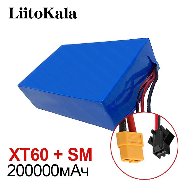 18650 LiitoKala 36 В 10S2P 200000 мАч Литий-ионный аккумулятор 36 В для электрического ...