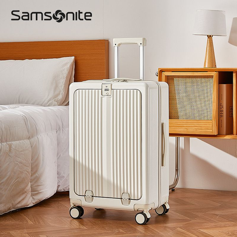 Чемодан Samsonite, Пластик, 55 см - купить с доставкой по выгодным ...