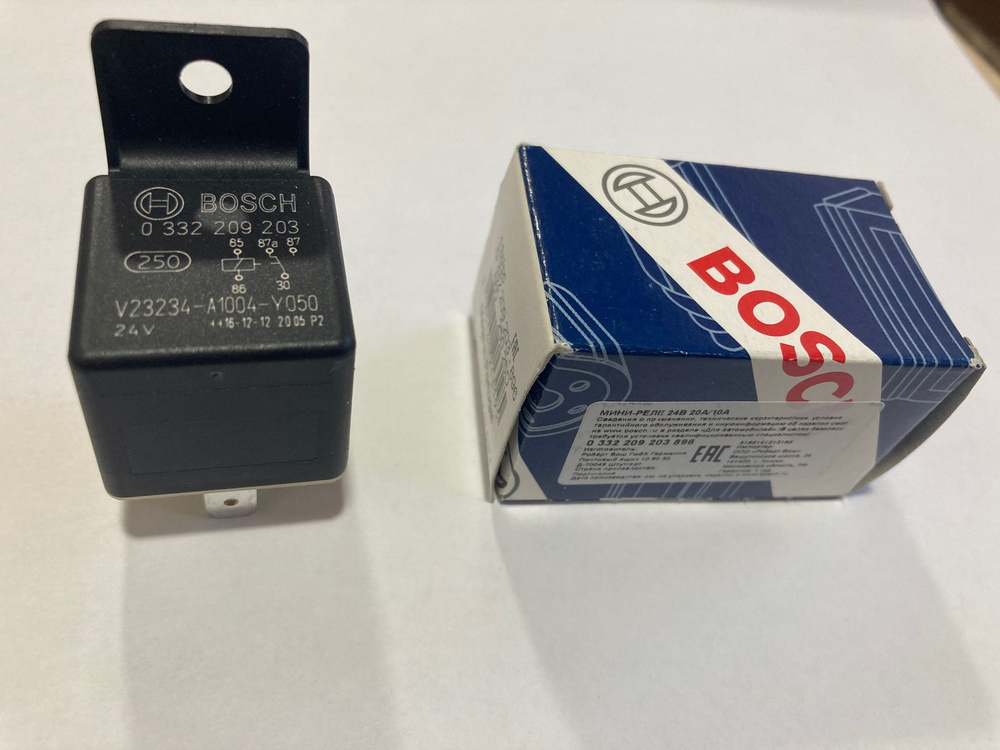 Мини-реле Bosch Бош 24В 20А/10А - Bosch арт. 0332209203 - купить по ...